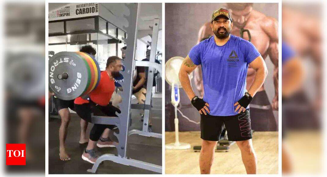 Baburaj power squats 180kg at the gym | Malayalam Movie News - Times of ...