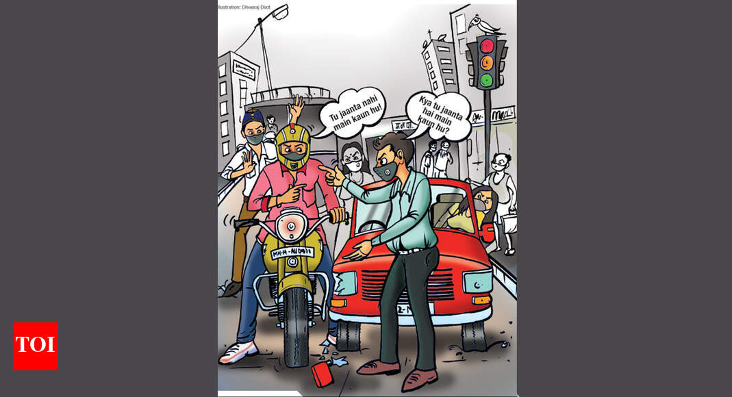 Road rage and accidents on the rise post lockdown - Times of India