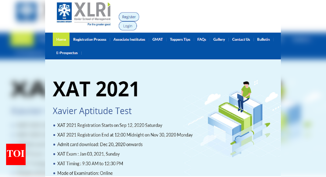 XAT 2021: XLRI announces date for Xavier Aptitude Test - Times of India XAT 2021: XLRI announces date for Xavier Aptitude Test - Times of India