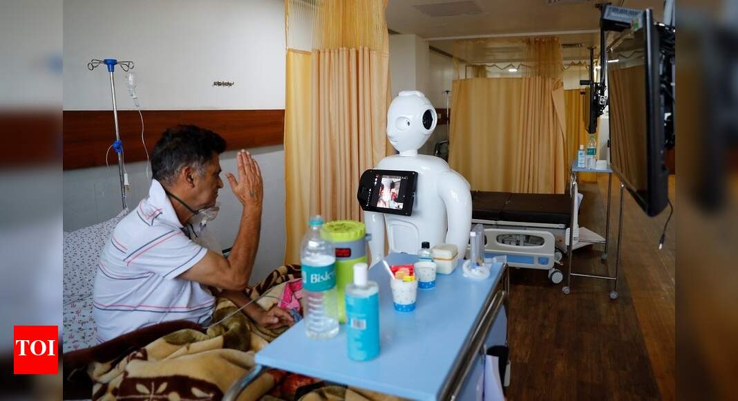 Mitra the robot helps Covid patients in India speak to loved ones ...