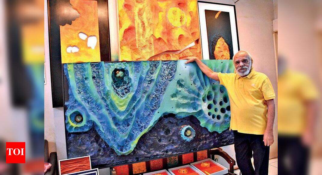 71-year-old artist lives in ‘unknown art planet’ | Surat News - Times ...