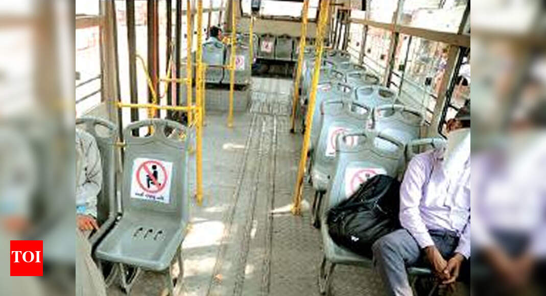 Ahmedabad: Bus services struggle, receipts at 34% of pre-lockdown ...