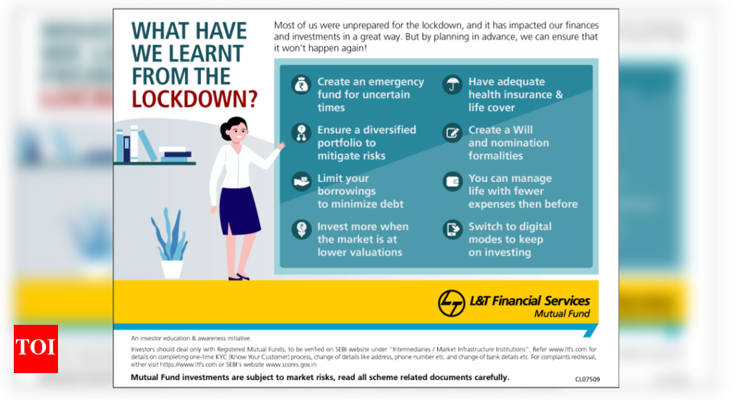 Financial lessons learnt during lockdown - Times of India