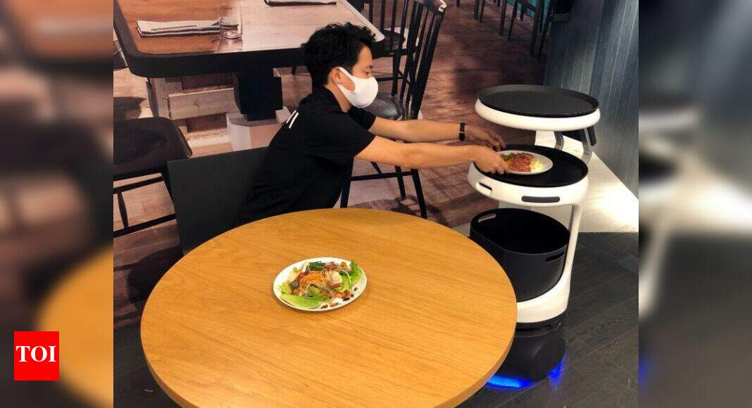 SoftBank brings food service robot to labour-strapped Japan - Times of India