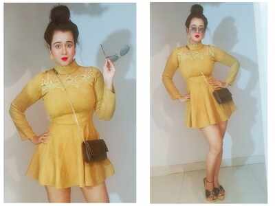 Gunjan Pant looks pretty as she poses in a yellow dress | Bhojpuri ...