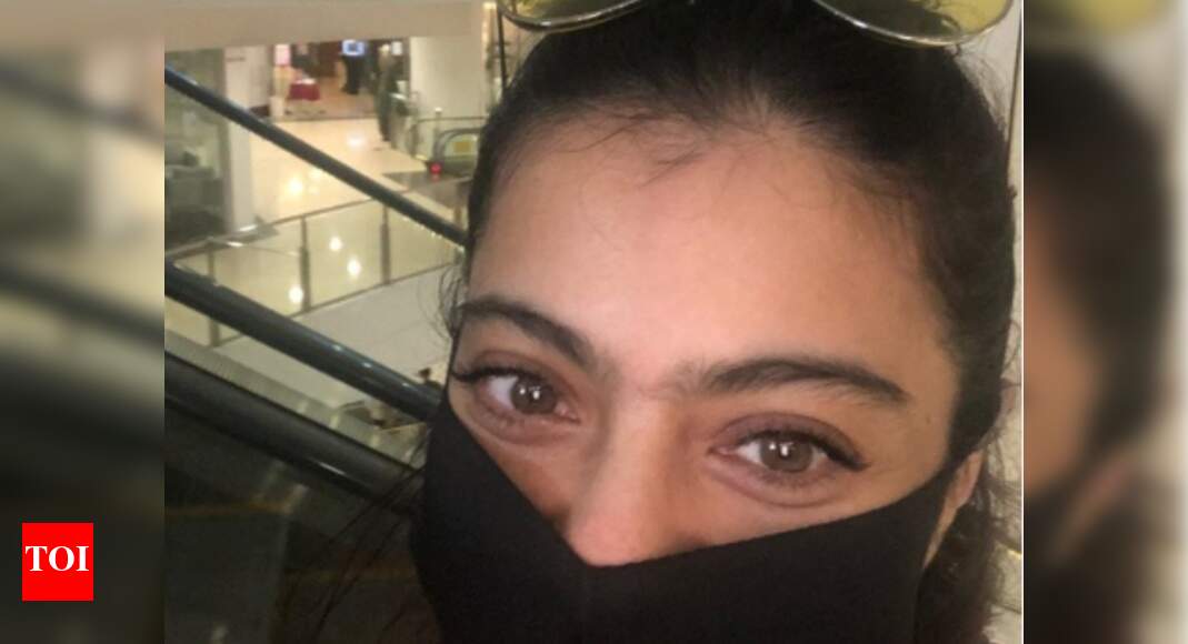 Kajol shares weekend selfie sporting face mask, asks fans to play 'Chor ...