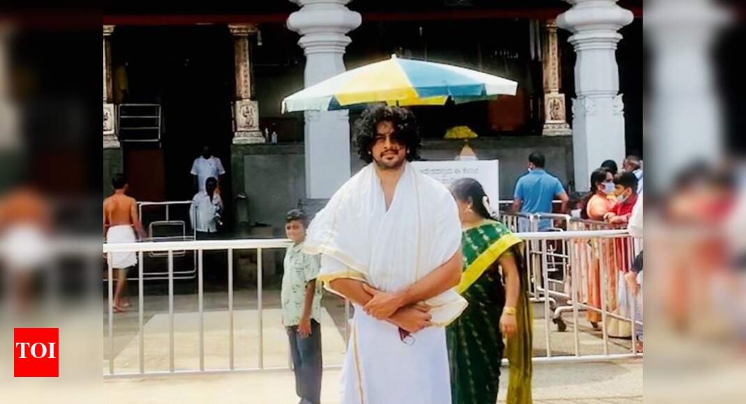 Actor Shri pays a visit to Dharmasthala temple - Times of India