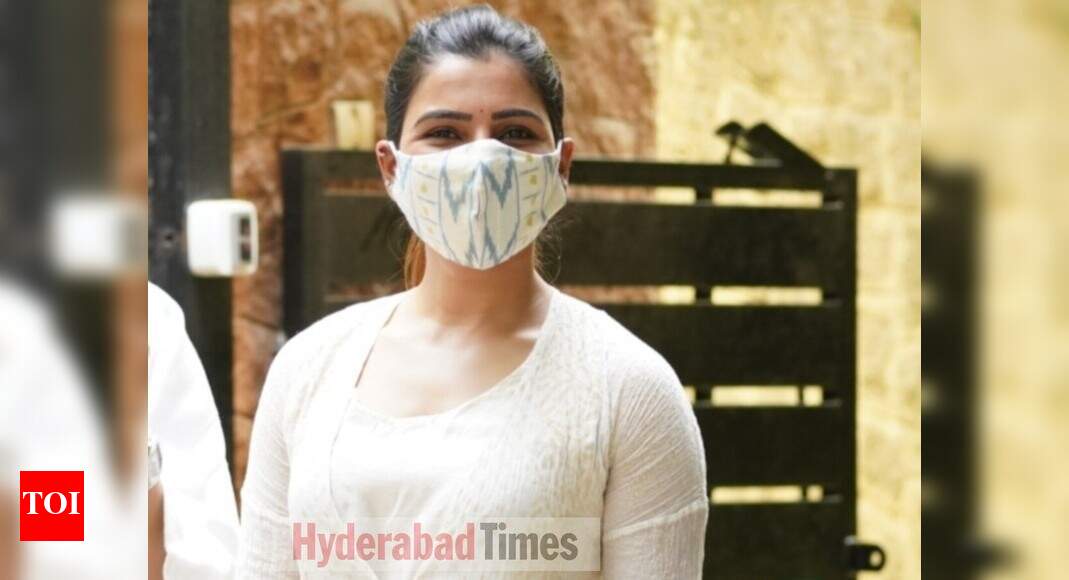 Spotted: Samantha Akkineni looking bright and beautiful with her mask ...