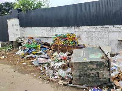 Stenchy lane Of Krishnasamy Road - Times of India