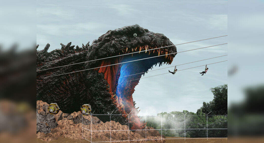 You can zipline into a Godzilla’s mouth at this Japanese theme park ...