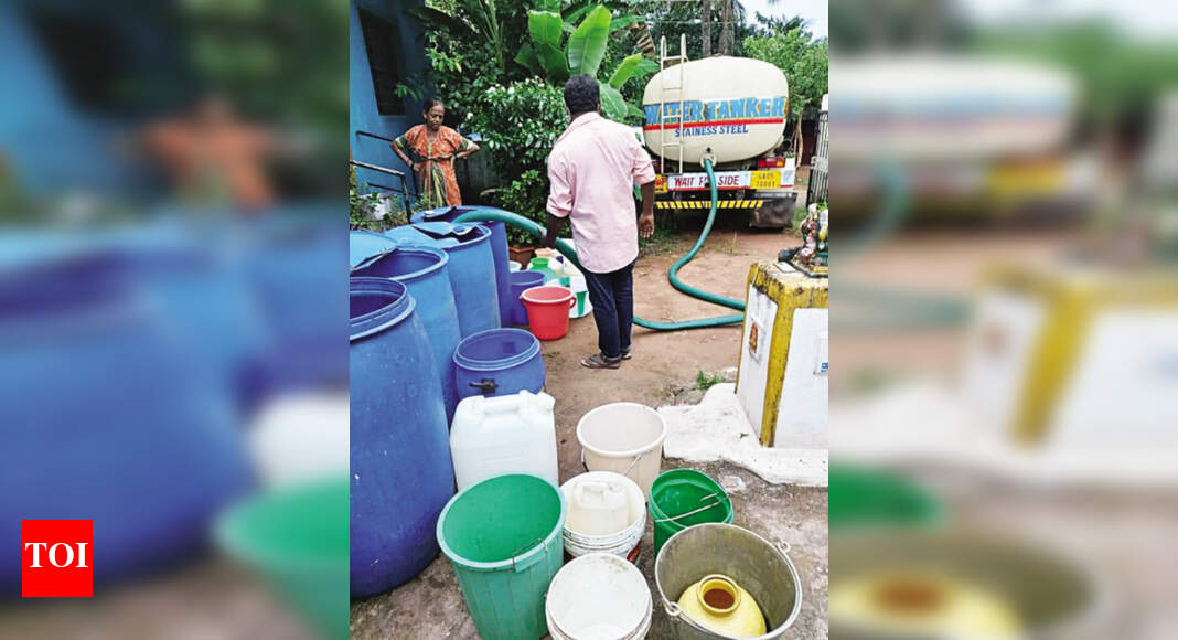 New Vaddem facing water woes for past 45 days | Goa News - Times of India