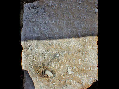 Tamil Nadu: Stone inscription documents sale and transfer of land in ...