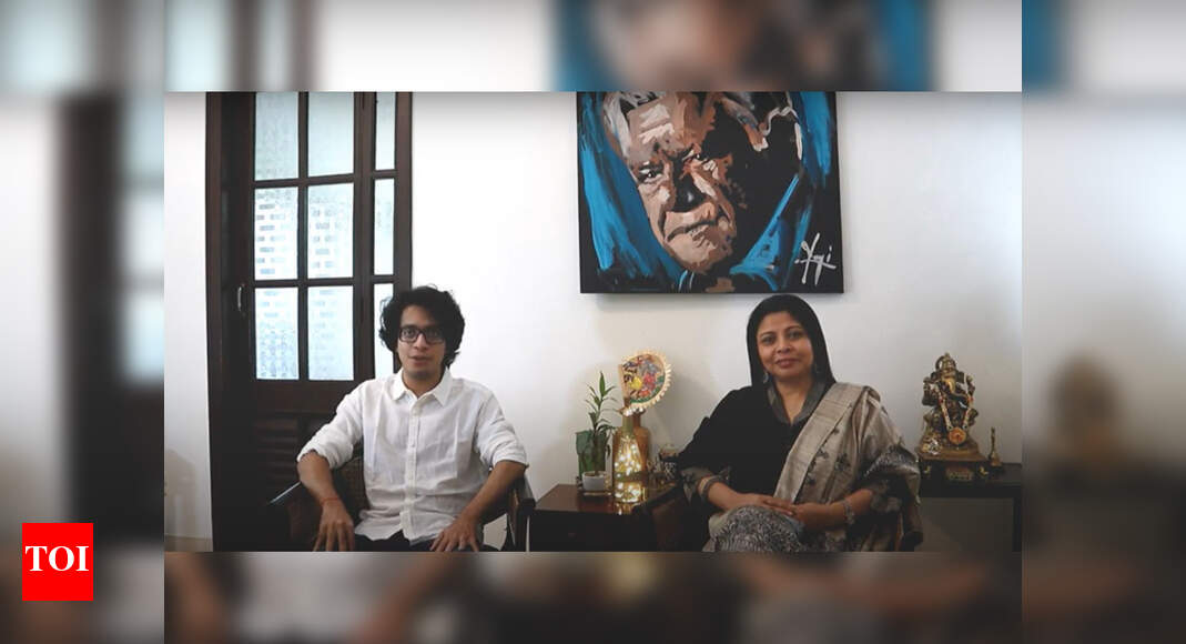 On Om Puri’s birth anniversary, his wife Nandita and son Ishaan launch ...