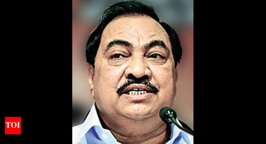 Eknath Khadse To Join Ncp Today With His Wife And Daughter Mumbai