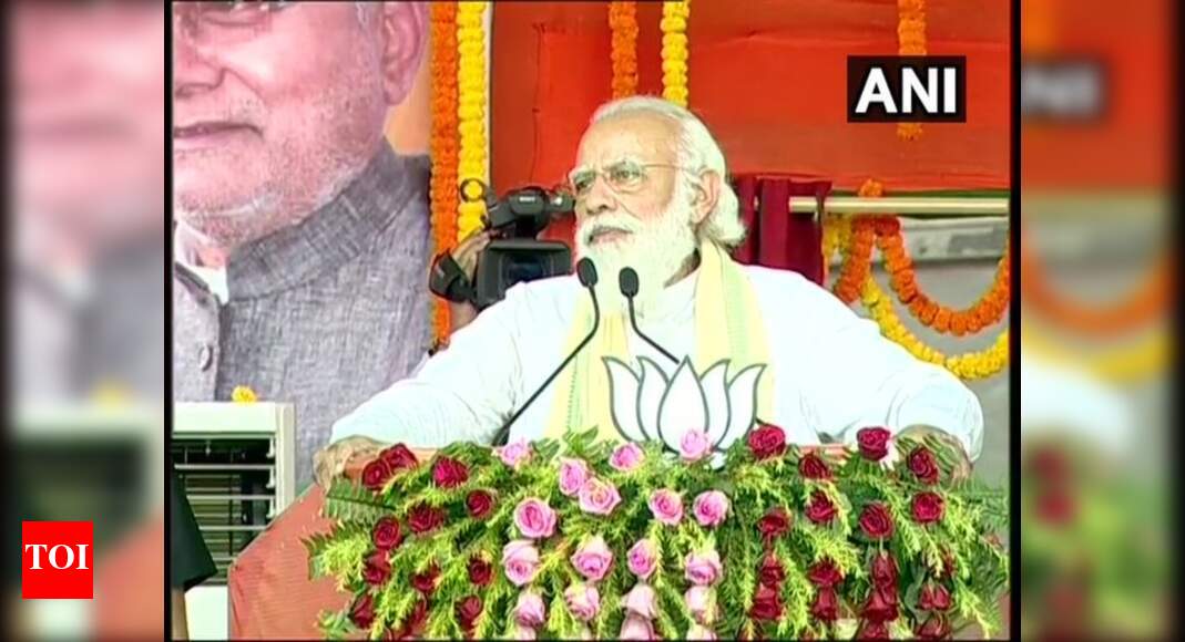Modi in Bihar today: Narendra Modi addresses rally at Sasaram | India ...
