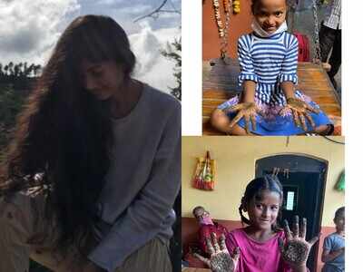 When Sai Pallavi put mehndi on the hands of Pipri kids | Telugu Movie ...