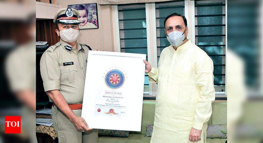 Rajkot police feted for Covid handling | Rajkot News - Times of India