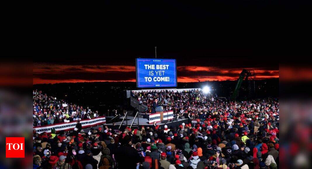 Donald Trump: US President Trump wraps up campaign with late-night ...