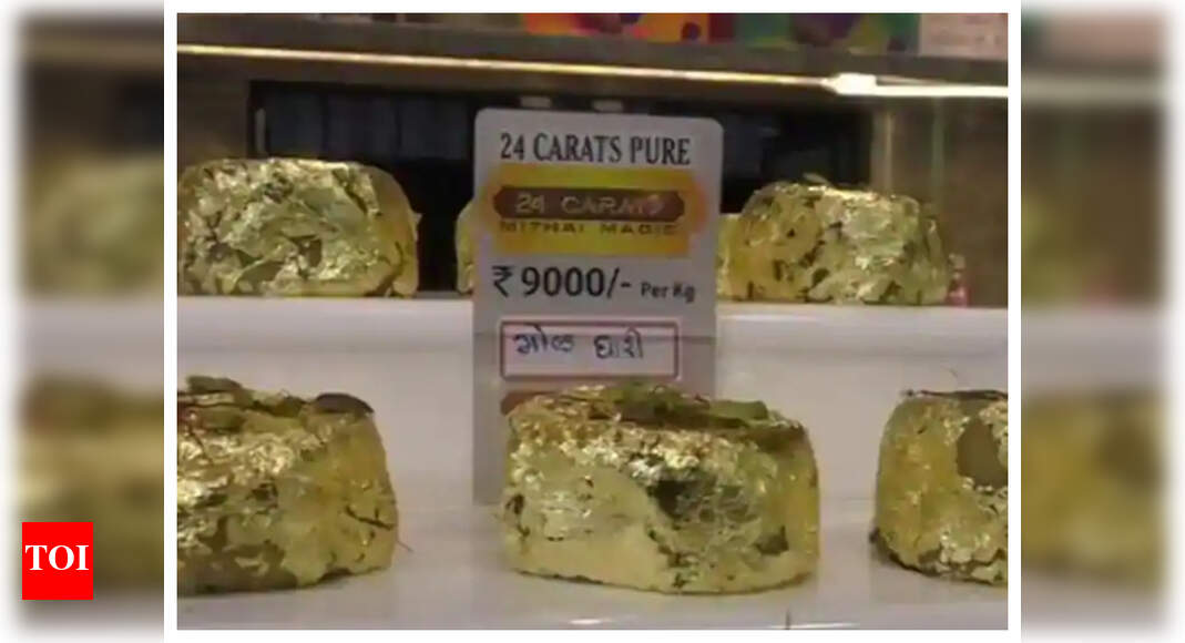 Surat News: This Surat-based sweet shop is selling Gold Ghari at a ...