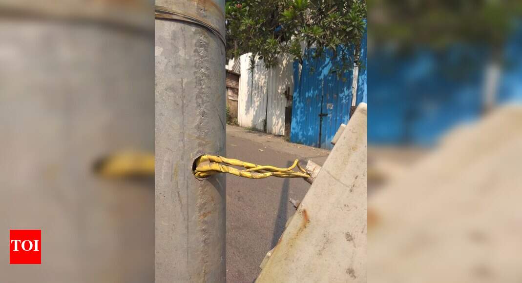 Dangerous Elect cable - Times of India