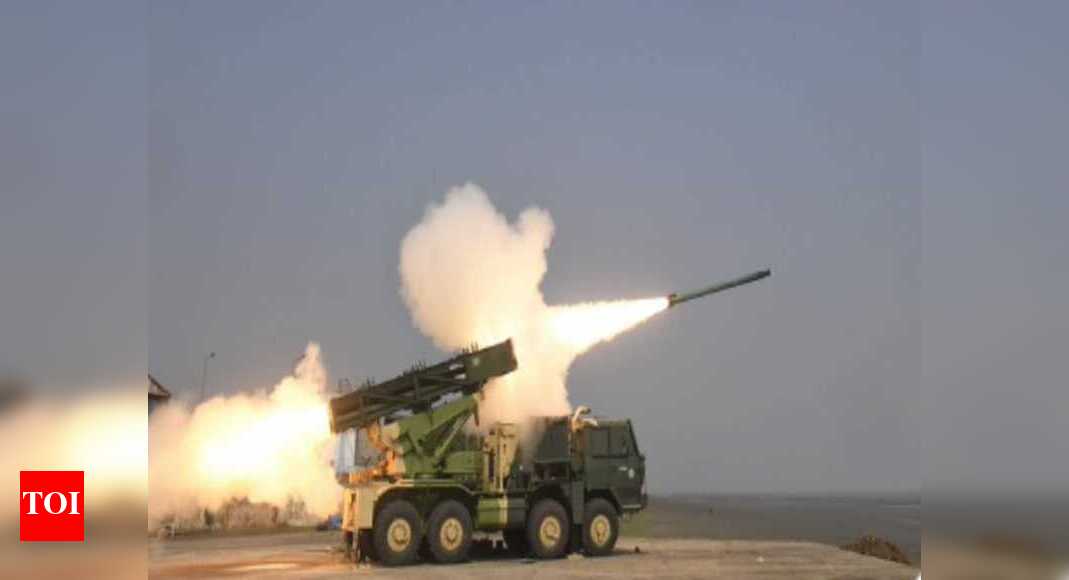Desi rocket system Pinaka with 45-60km range clears the test | India ...