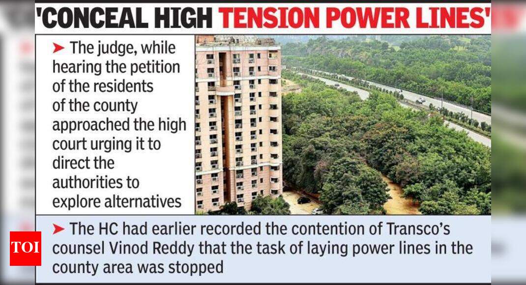 HT power lines: Consider Serene residents’ plea, HC tells Transco ...