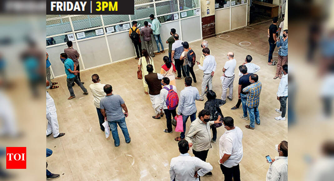 Pune: Social distancing markings fade, 6ft gap regulation goes for a ...