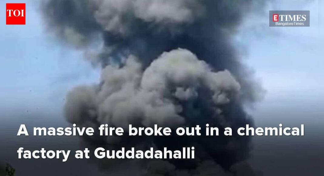 A major fire broke out at a chemical factory in Guddadahalli in Bengaluru