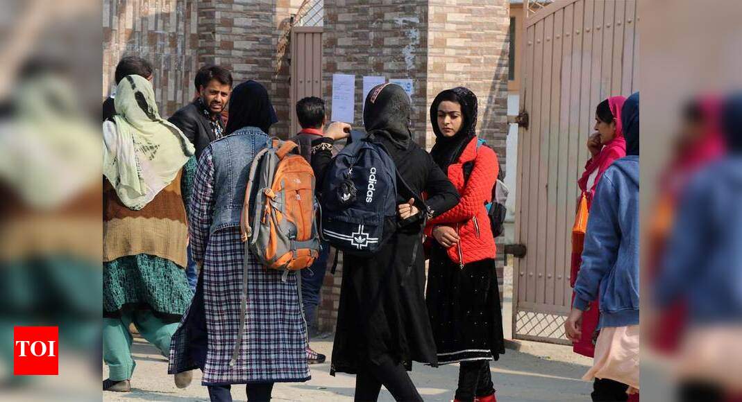 Class 10 J&K board exams begin in Kashmir - Times of India