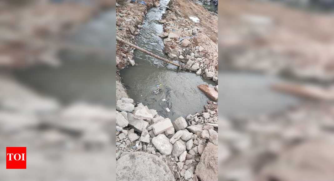 Drainage overflow in Uppal since 1 month - Times of India
