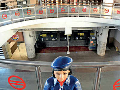 Red hot: Delhi Metro's oldest line gets glitter back | Delhi News ...