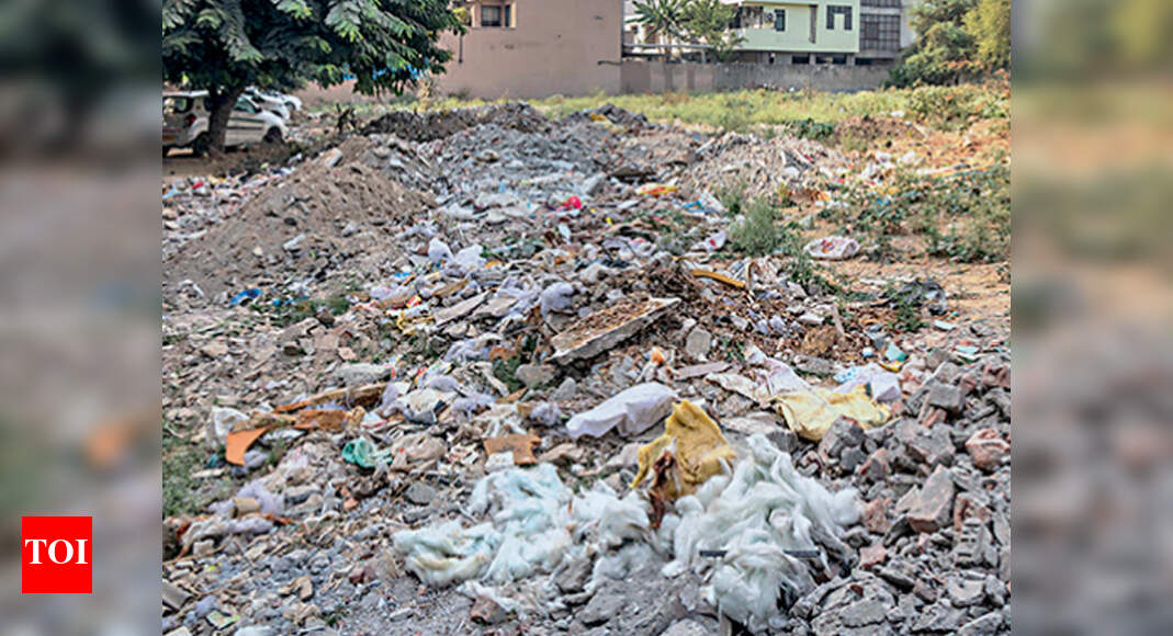 Gurugram: Sector 28 residents flag waste dumping on road, ‘unsafe ...
