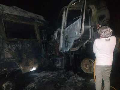 Madhya Pradesh: Three burnt alive as tempo traveller catches fire after ...