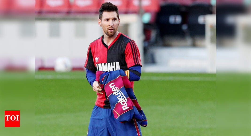 Messi salutes Maradona as Barcelona trounce Osasuna | Football News ...