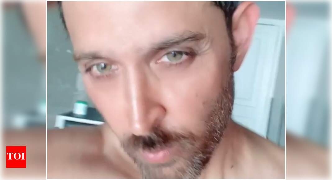Watch: Hrithik Roshan gives a glimpse of his trimmed beard; says 'a ...