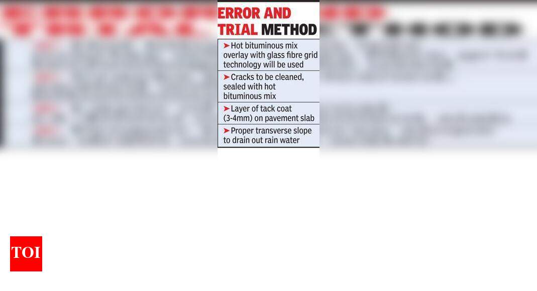 CRRI suggests options to repair cracks on VIP Road | Nagpur News ...