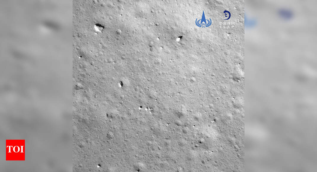China spacecraft lands on moon to bring rocks back to Earth - Times of ...