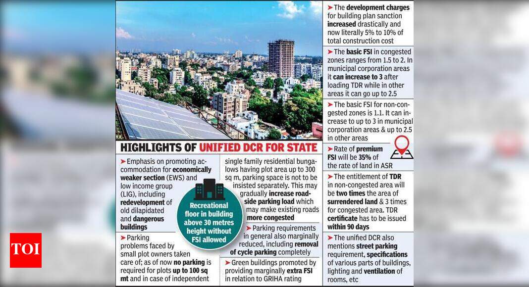 Separate rules for NMC, NMRDA areas, Metro corridor in unified DCR ...