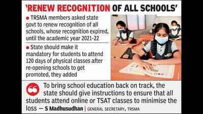 TRSMA to state: Extend academic year till July 2021 | Hyderabad News ...