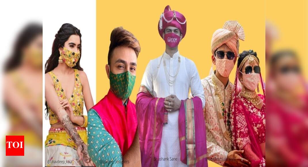 Masks get a luxe and stylish makeover this shaadi season - Times of India
