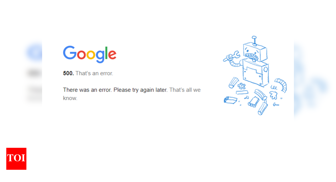 Google Down: Google suffers major outage; YouTube, Gmail face ...