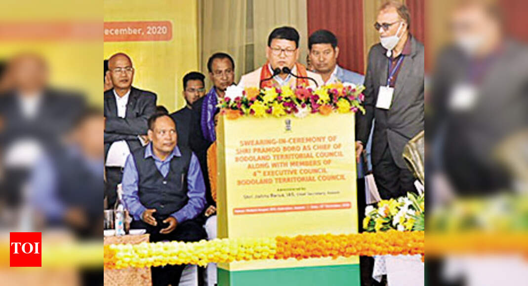 Assam: Pramod Boro takes oath as BTC chief, vows to work for all ...