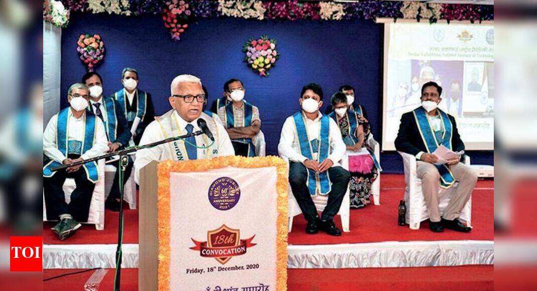 1,180 SVNIT students get degrees at 18th convocation | Surat News ...