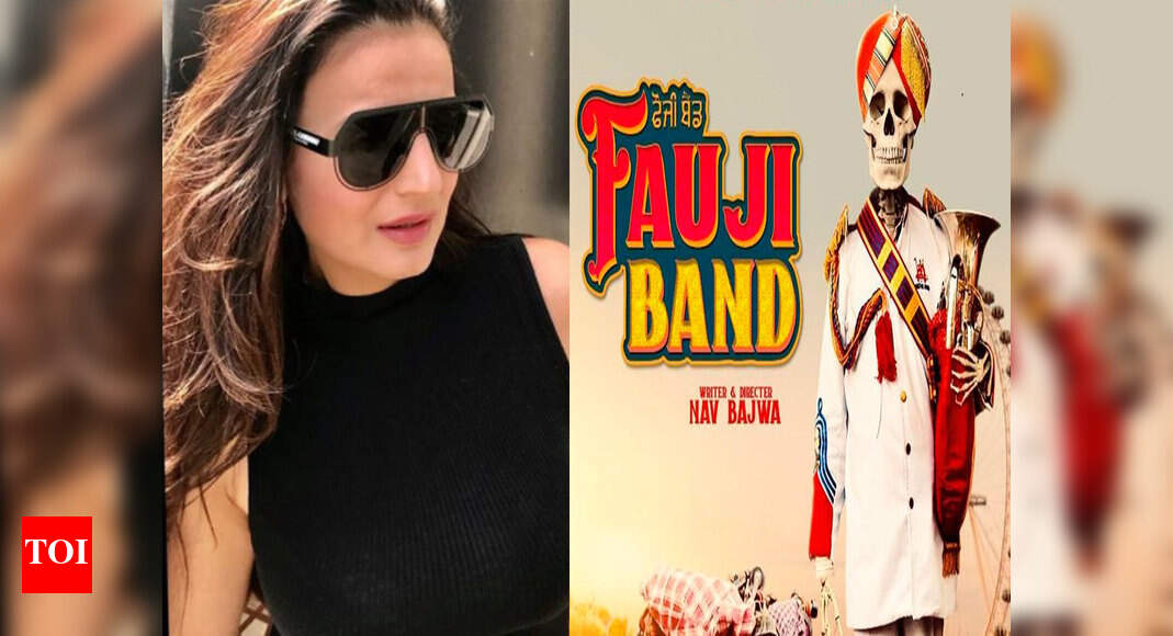 Fauji Band: Poster of Bollywood actress Ameesha Patel’s debut Punjabi ...