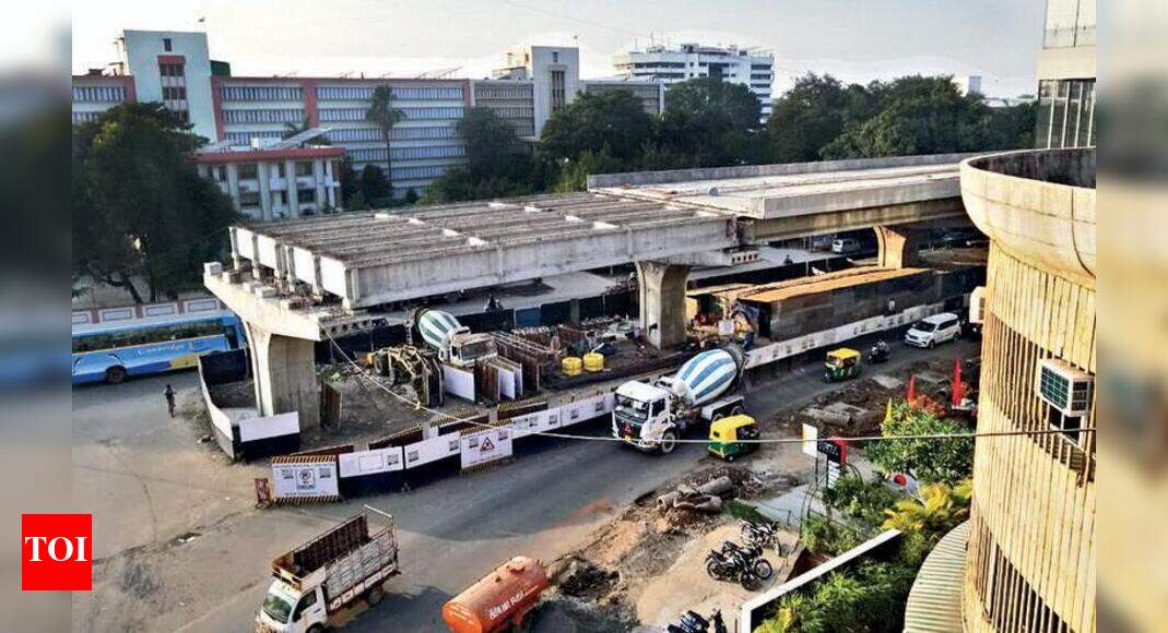 Wait for longest flyover get longer | Vadodara News - Times of India