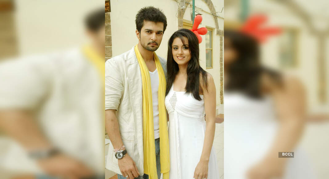 Rakesh Bapat, Riddhi Dogra on the sets of the TV serial 'Maryada'