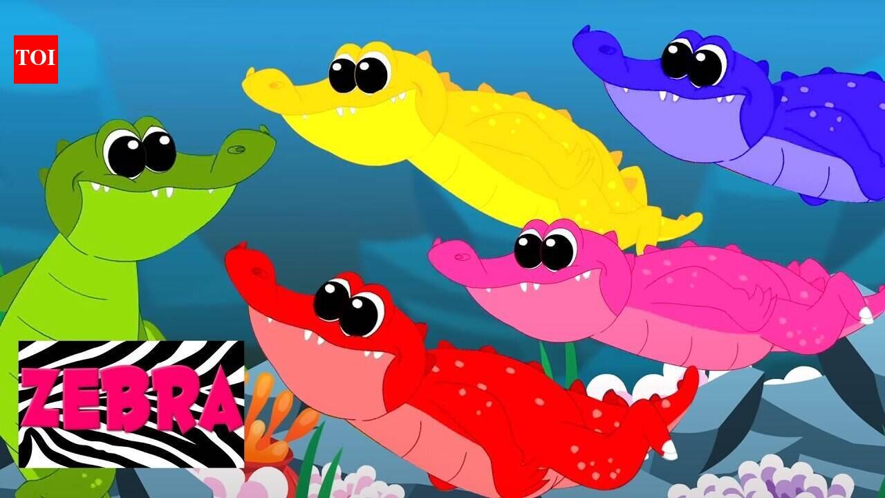 English Nursery Rhymes: Kids Video Song in English 'Five Crocodiles ...