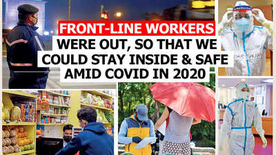 Front-line workers were out, so that we could stay inside & safe amid ...