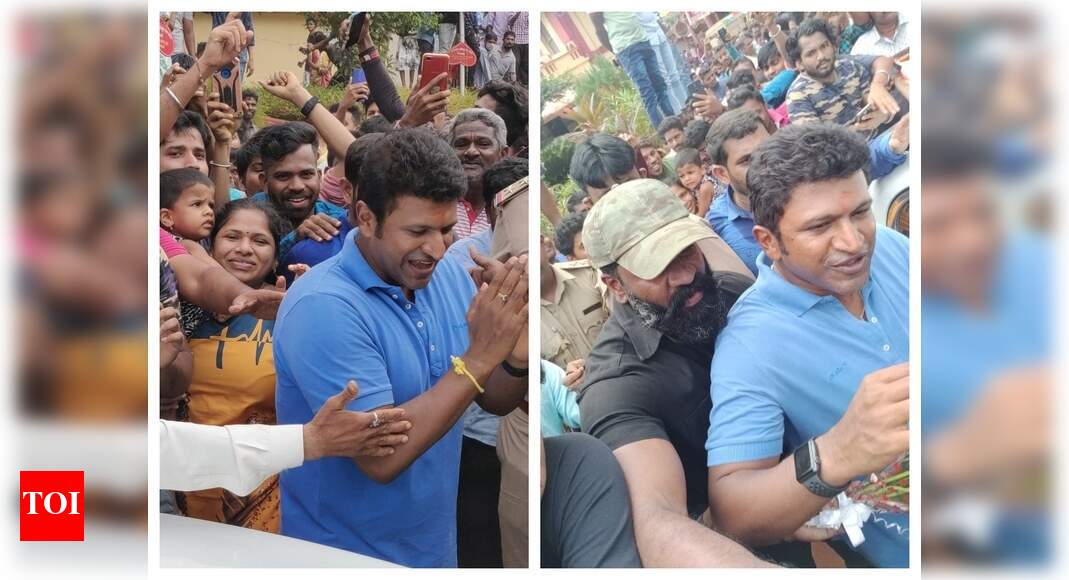 Puneeth Rajkumar visits Kumta to attend a close friend's wedding ...