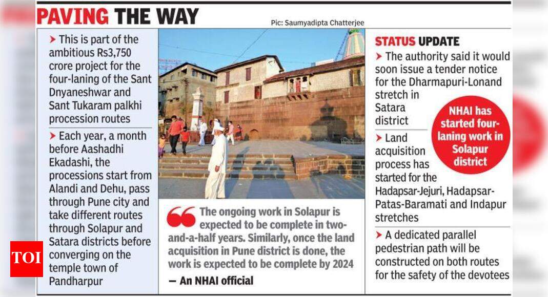 NHAI starts acquiring land for 4-laning of palkhi routes | Pune News ...